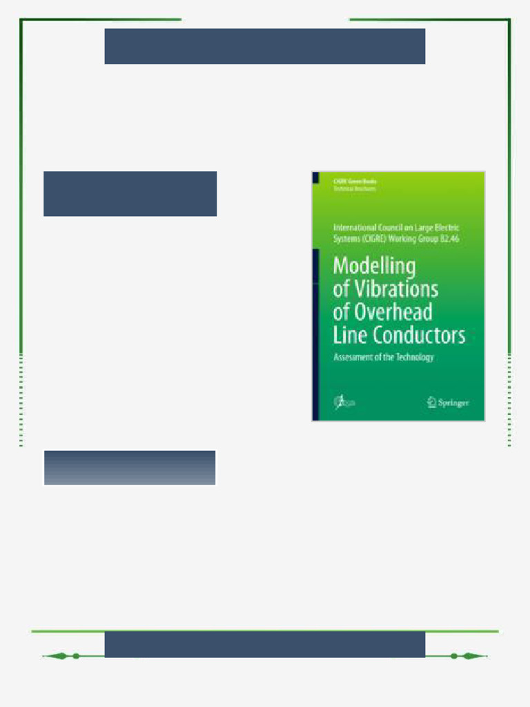Modelling of Vibrations of Overhead Line Conductors Assessment of the ...