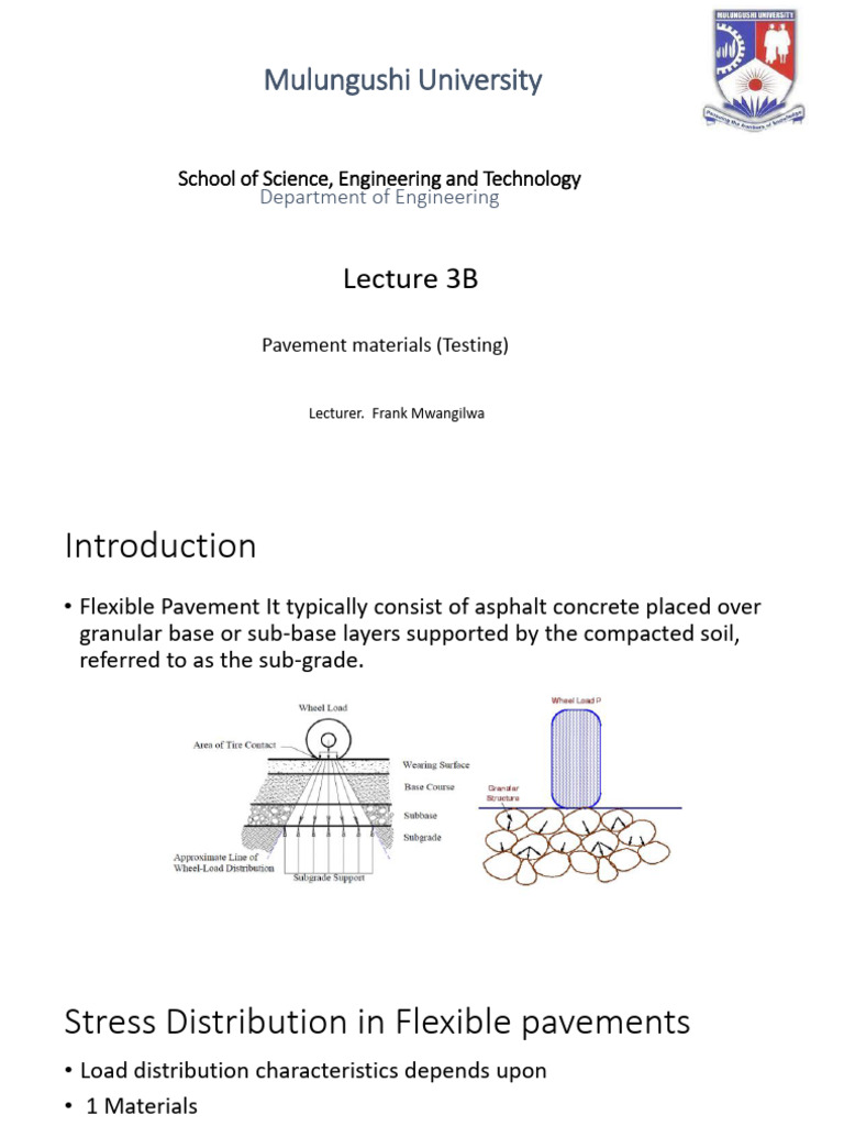 3b. Lecture Pavement Materials | PDF | Road Surface