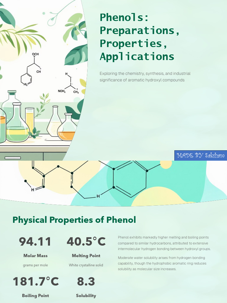 Phenols: Properties and Applications | PDF
