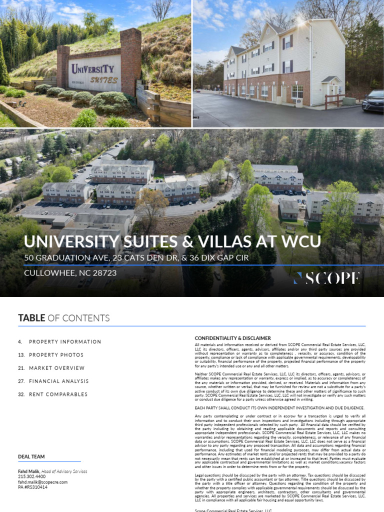 University Suites & Villas at WCU OM Electronic - 8.1.25 | PDF
