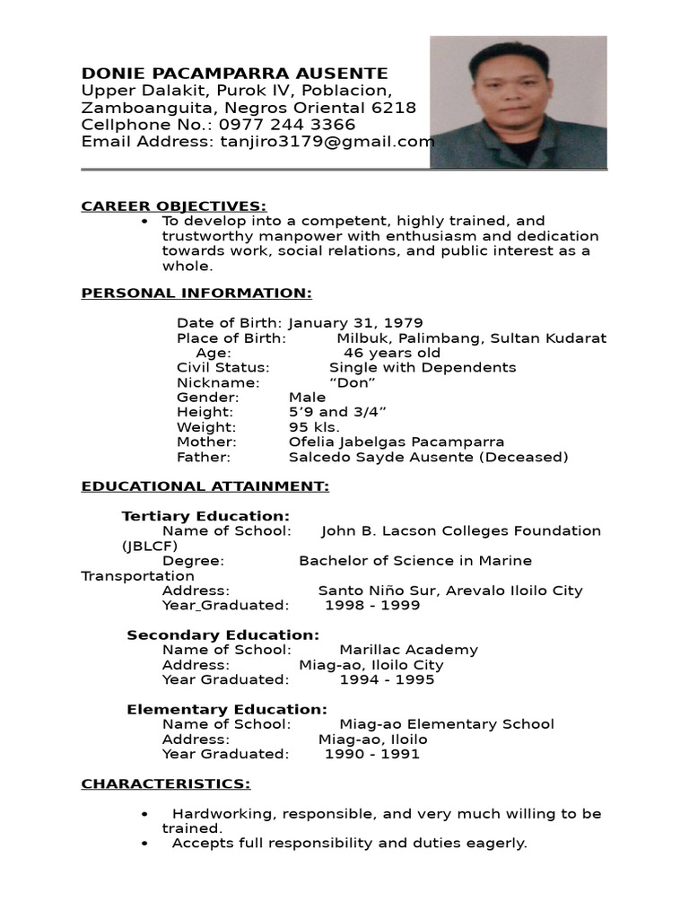 DONIE 2025RESUME | PDF
