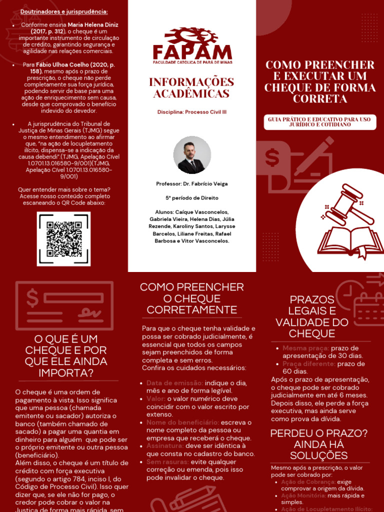 Guia Prático para Preenchimento de Cheques | PDF | Cheque (banco) | Justiça