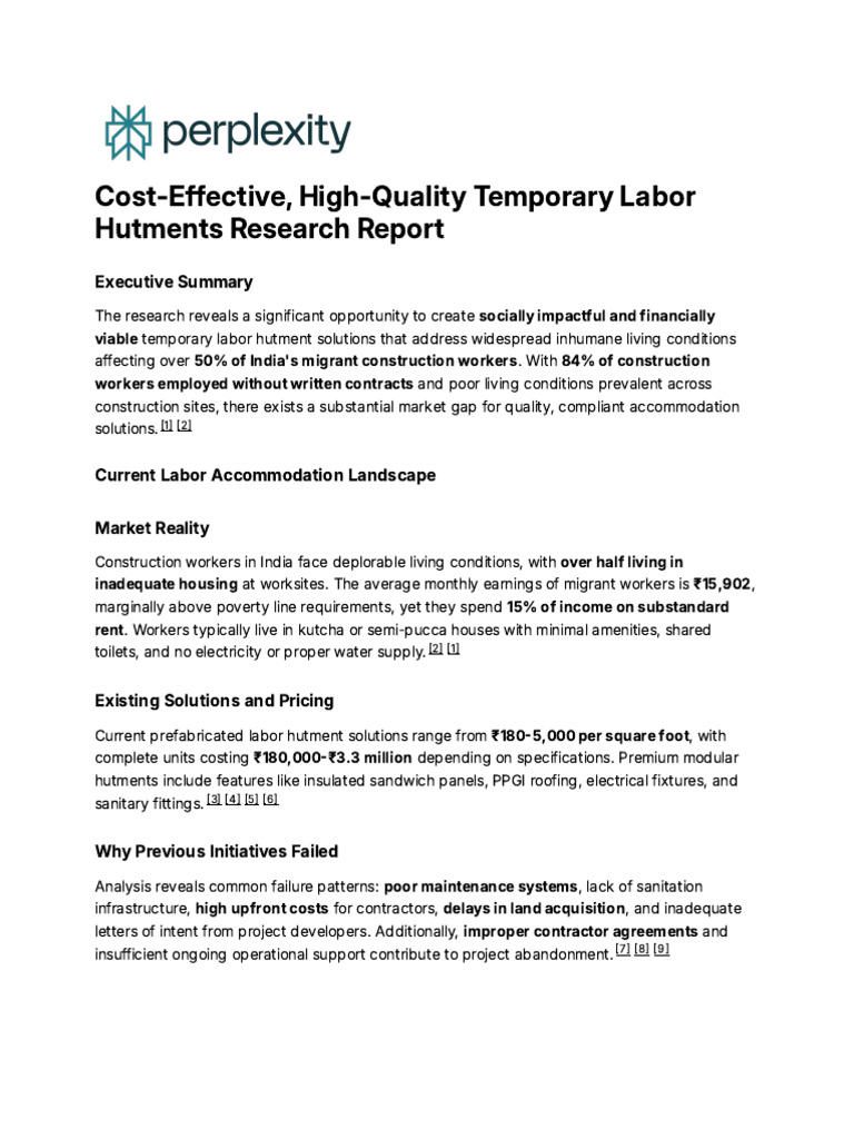 Cost-Effective, High-Quality Temporary Labor Hutme | PDF | Green ...
