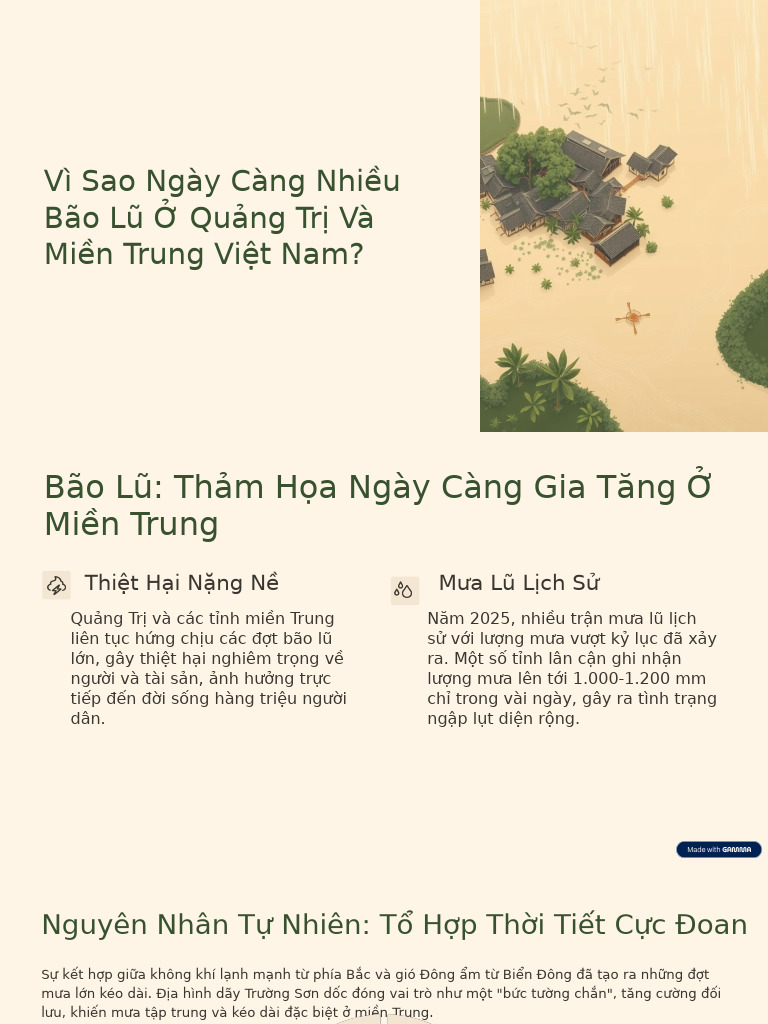Vi Sao Ngay Cang Nhieu Bao Lu O Quang Tri Va Mien Trung Viet Nam | PDF