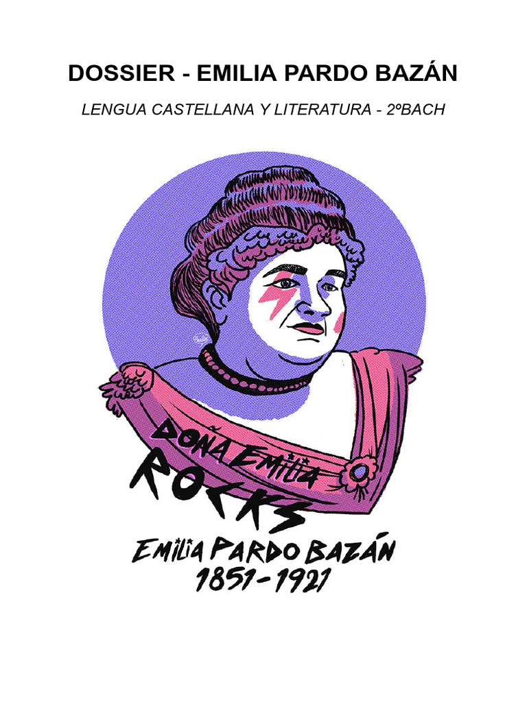 Dossier - Emilia Pardo Bazán | PDF | Realismo literario | Novelas