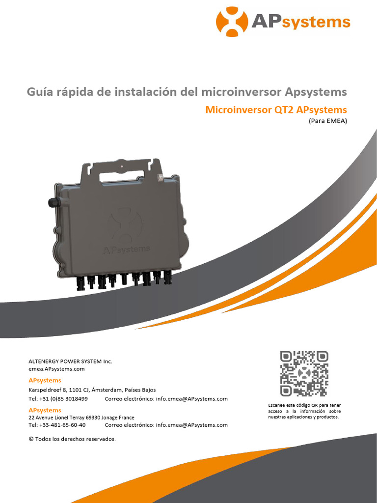 APSYSTEMS-QT2-GUIA-INSTALACION-RAPIDA-ES (1) | PDF | Conector eléctrico ...