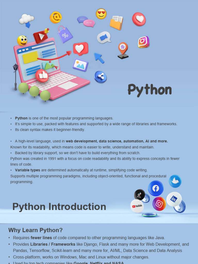 intro python-20251124001755-1 | PDF | Python (Programming Language ...