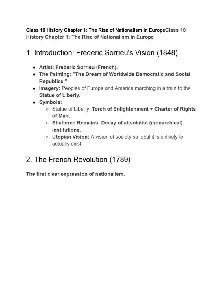 Rise of Nationalism in Europe: Key Events | PDF | Nationalism | House ...