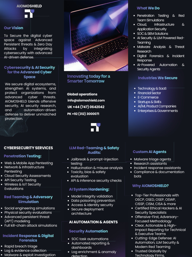 Advanced Cybersecurity & AI Solutions | PDF | Security | Computer Security