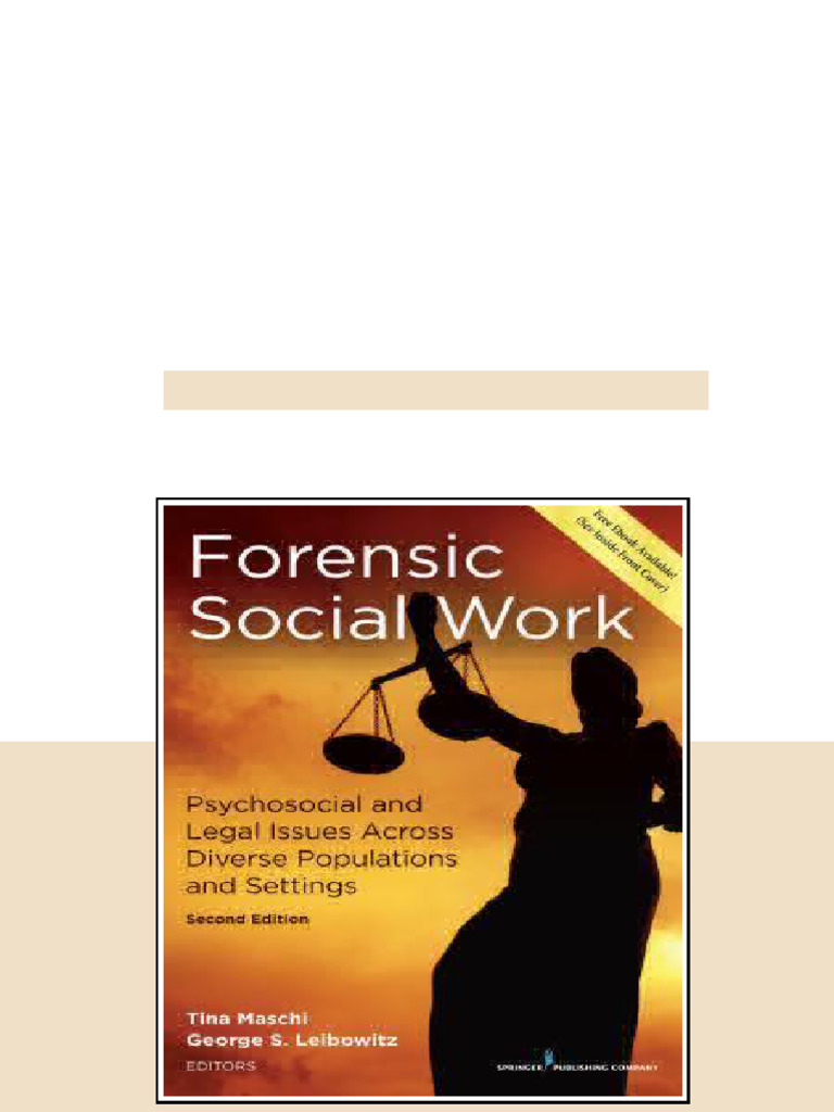 Forensic Social Work Psychosocial And Legal Issues Across Diverse ...