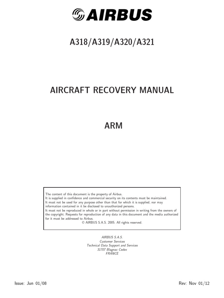 Airbus A320 Aircraft Recovery Manual | PDF | Aviation | Aircraft