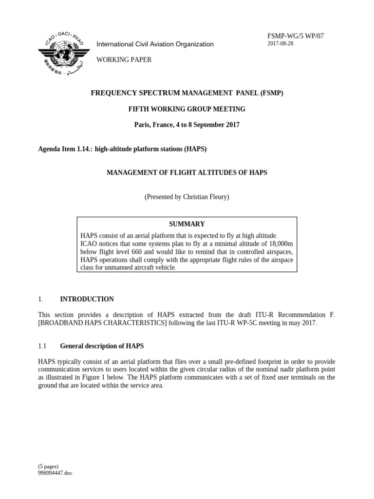 HAPS Flight Altitude Management Guidelines | PDF | Visual Flight Rules ...