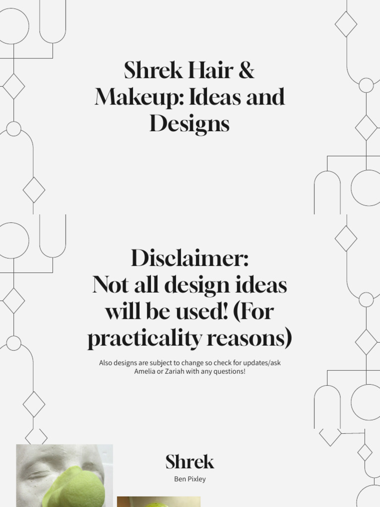Shrek Hair and Makeup Design Ideas | PDF