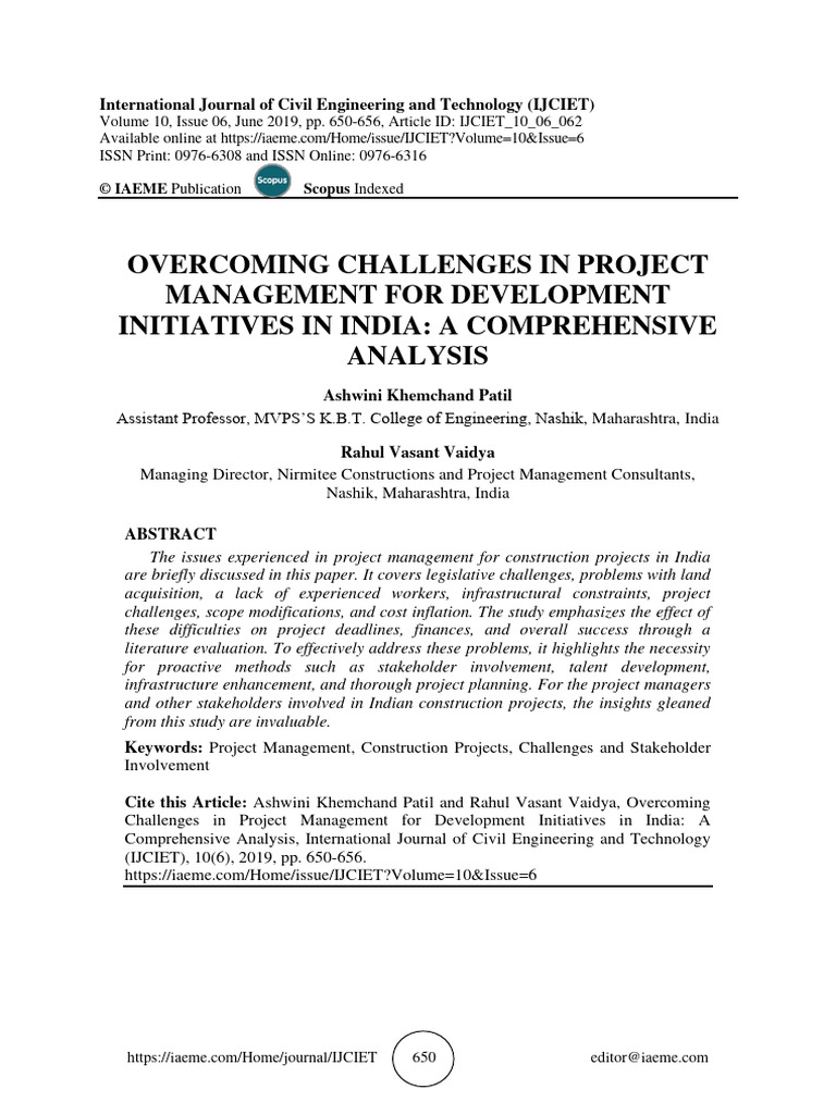 Overcoming Challenges in Project Managem | PDF | Project Management ...