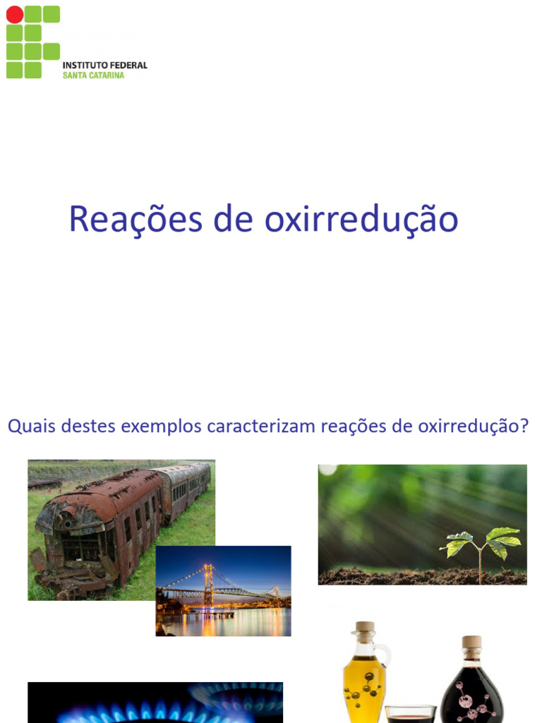 reações redox | PDF | Reações químicas | Redox
