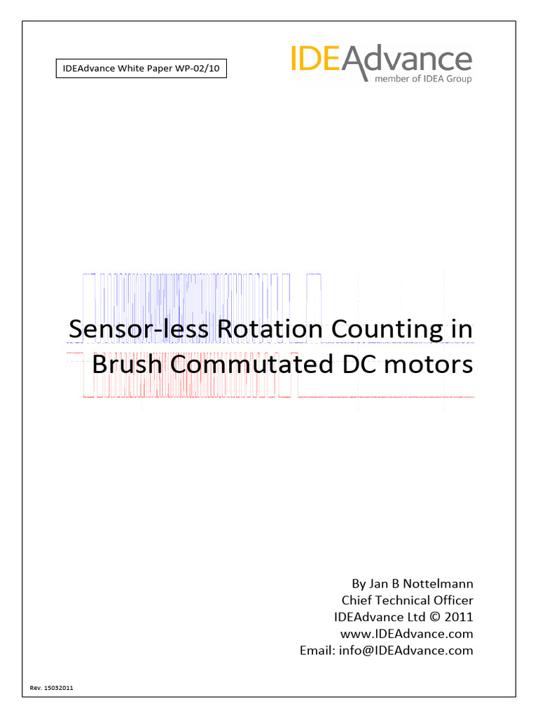 Sensorless Rotation Counting Brushed Motors | PDF | Electric Motor ...