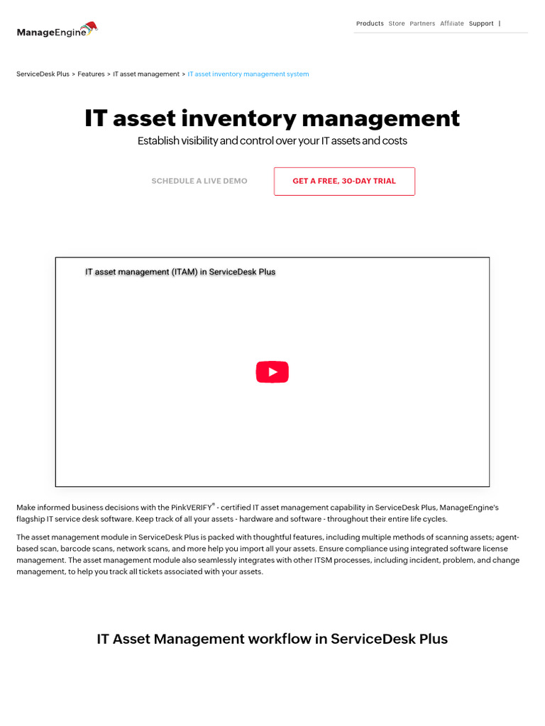 IT Asset Inventory Management Software - ManageEngine | PDF | Barcode ...