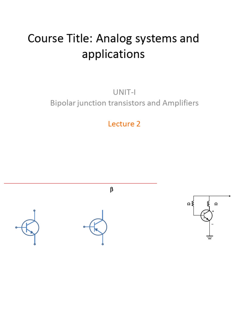 Bipolar Junction Transistors Overview | PDF | Bipolar Junction ...