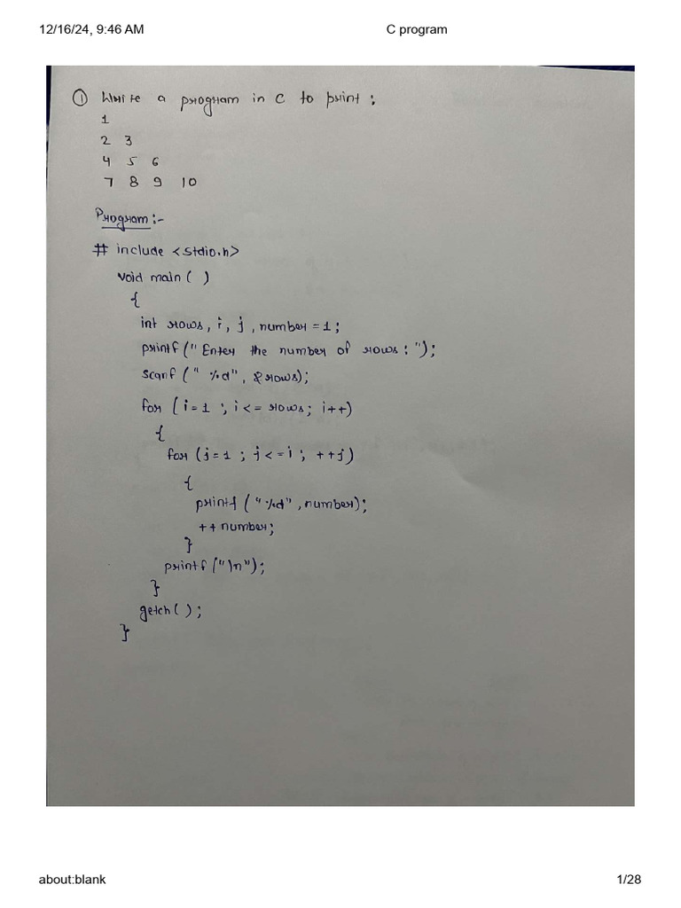 C Program | PDF