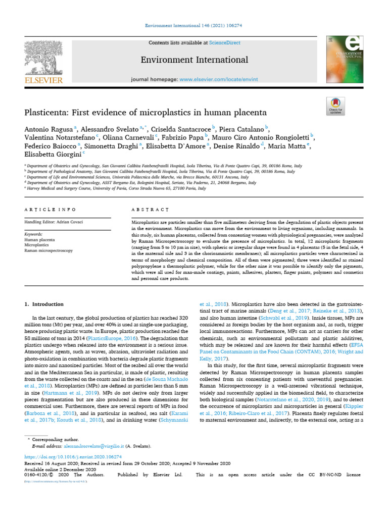 Ragusa 2021 | PDF | Raman Spectroscopy | Mucus