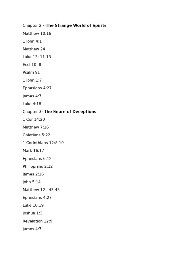 Deliverance Scriptures Casting Out... | PDF