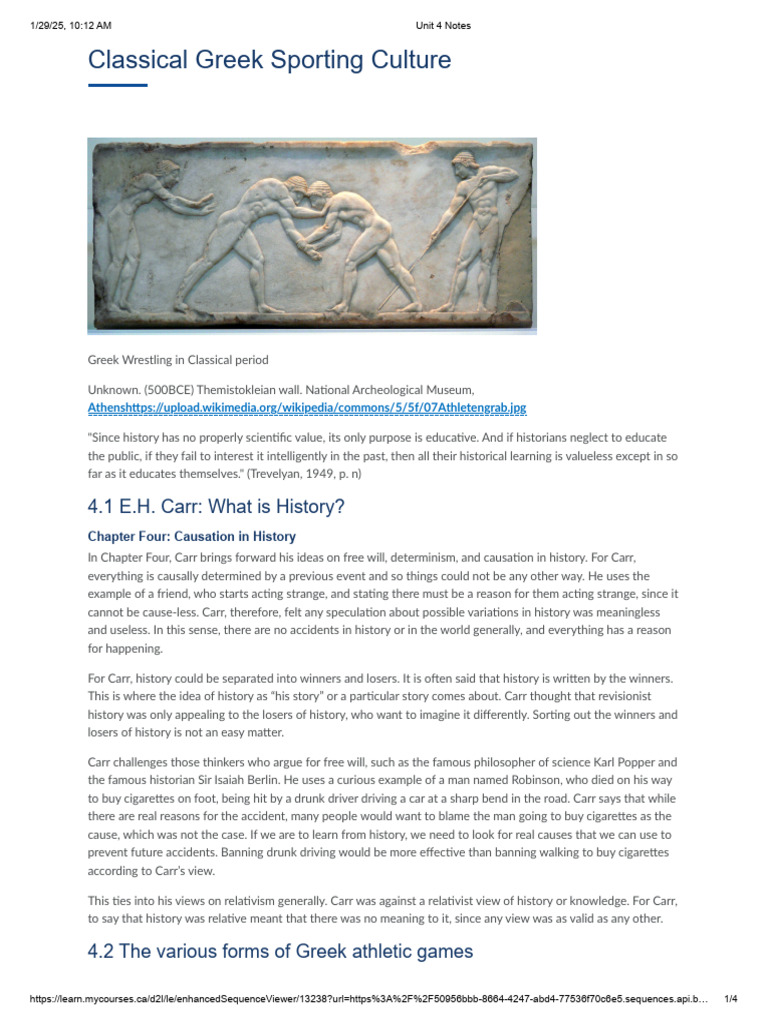 Classical Greek Sports and Games Overview | PDF