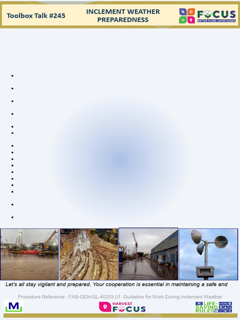 Inclement Weather Safety Preparedness Guide | PDF | Rain | Safety