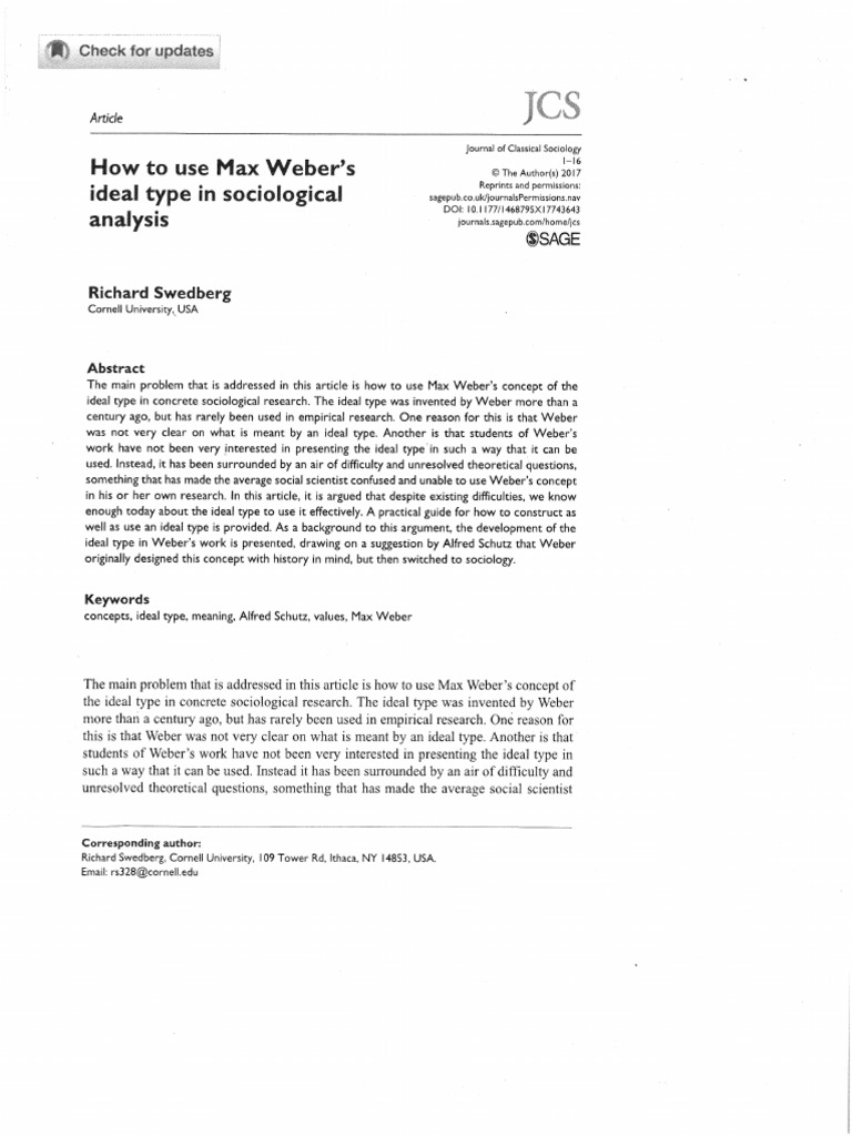 Ideal Type | PDF