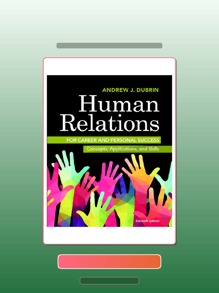 Human Relations for Career and Personal Success 11th Edition Andrew J ...