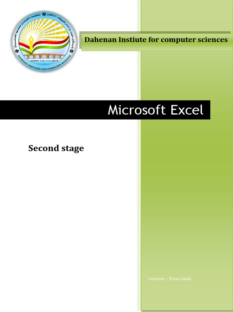 All Excel Stage 2 | PDF | Microsoft Excel | Spreadsheet