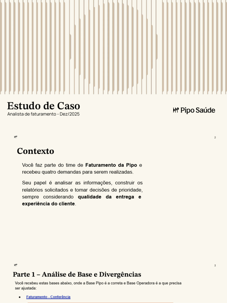 Case Faturamento Pipo Dez 2025 | PDF