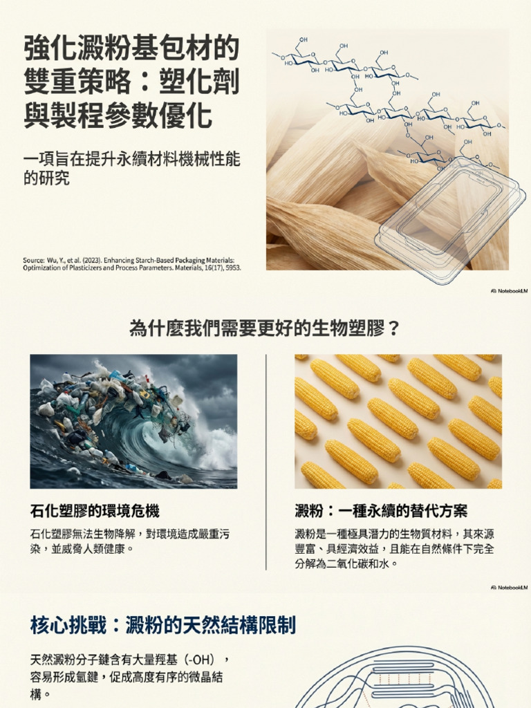 Starch Packaging Optimization Chemistry and Process | PDF