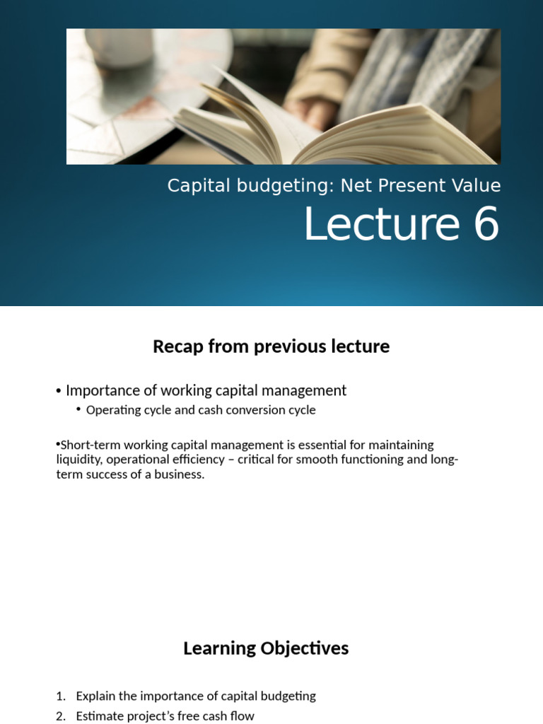 Lecture 6 | PDF | Net Present Value | Internal Rate Of Return