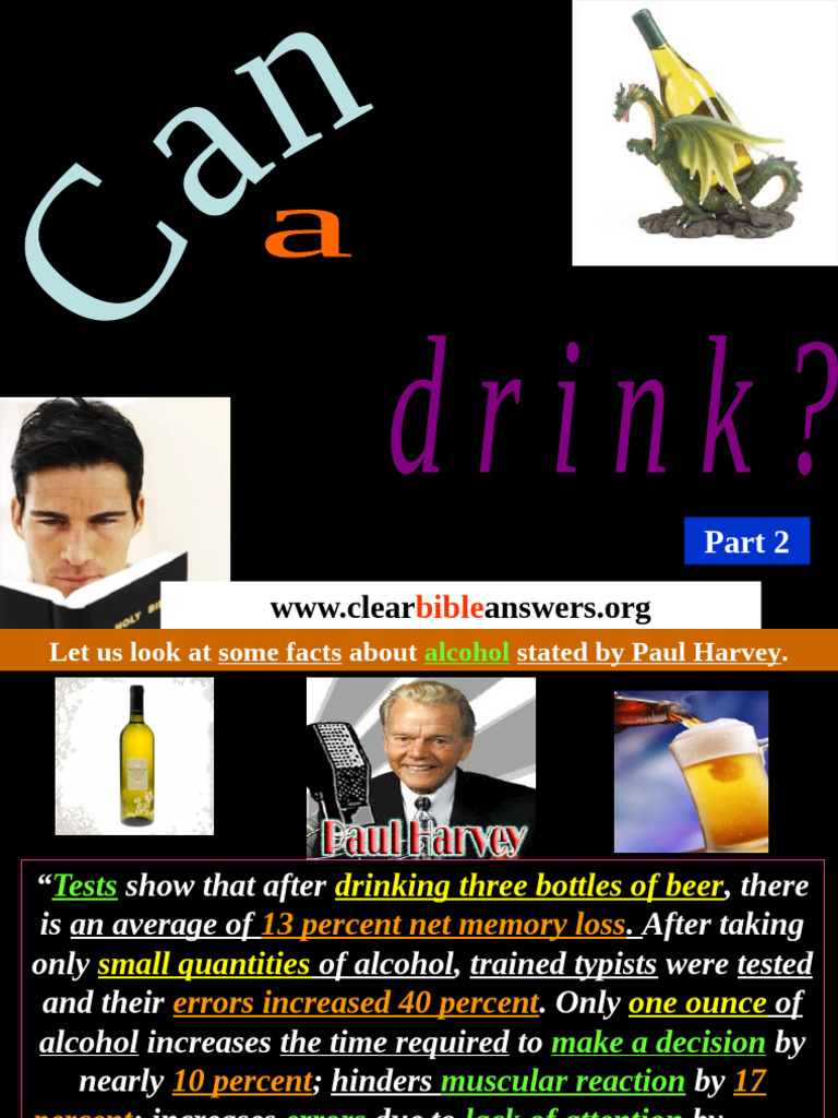 11-Can a Christian Drink -Part-2 | PDF | Alcoholic Beverages | Wine