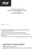 Thumb and MCP Goniometry Guide | PDF