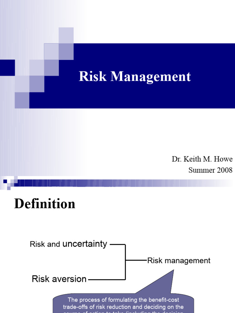 42904836 Risk Management | PDF | Value At Risk | Hedge (Finance)