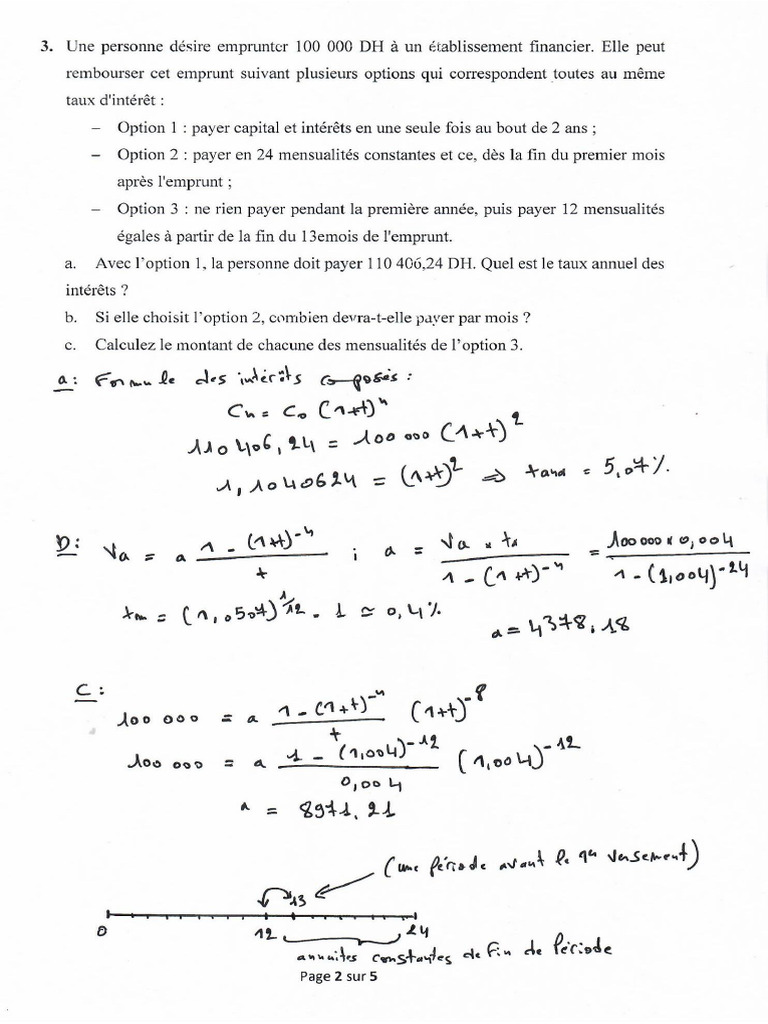 Correction TD 3 Cas 3 | PDF