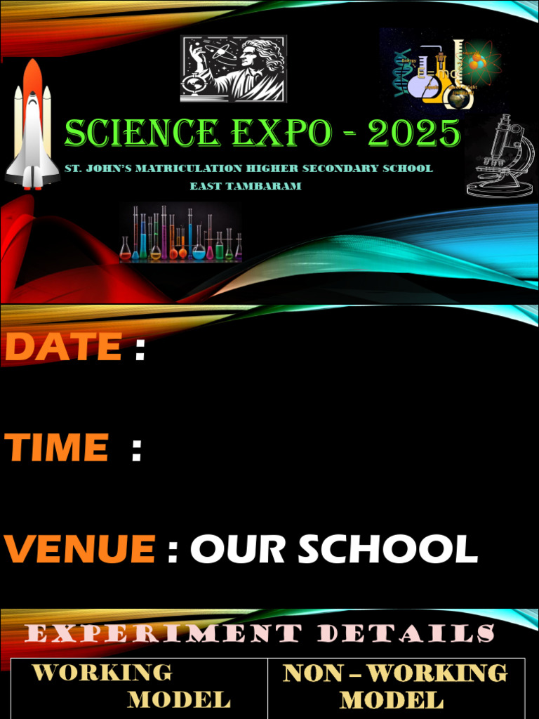 Science Expo 2025 at St. John's School | PDF