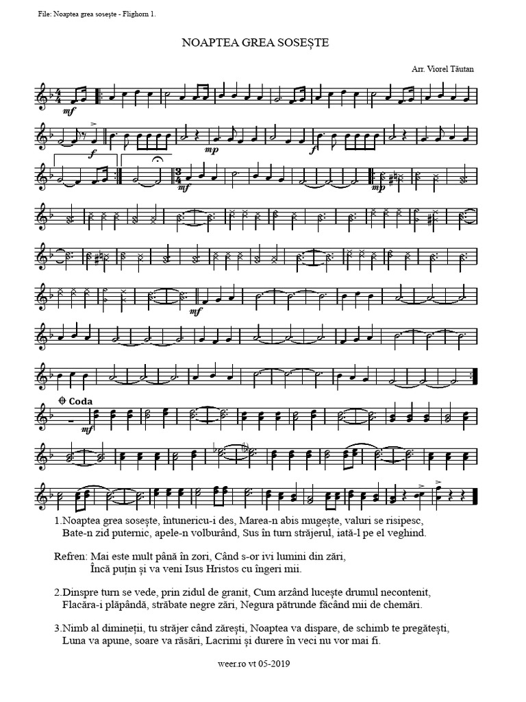 Noaptea grea soseste | PDF | Tempo | Elements Of Music