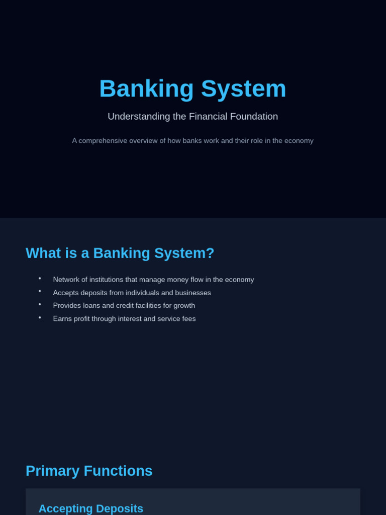 Banking System | PDF