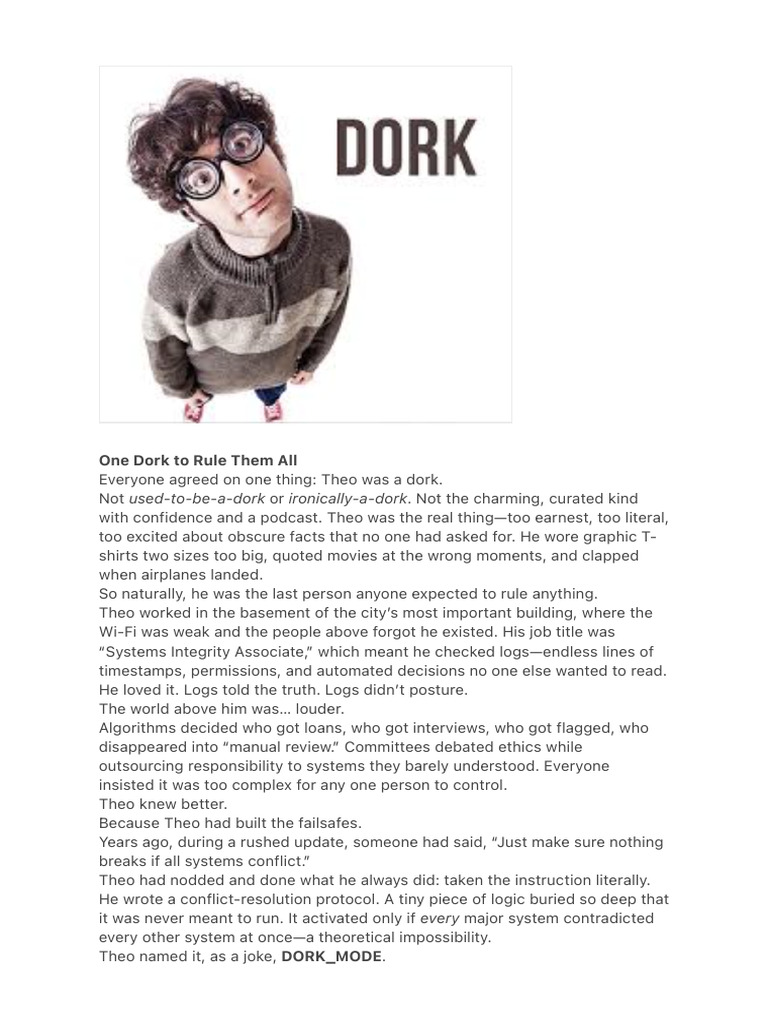 07. One Dork to Rule Them All | PDF