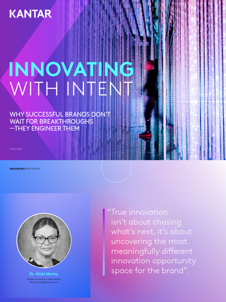 Kantar - Innovating With Intent - Why Successful Brands Dont Wait for ...