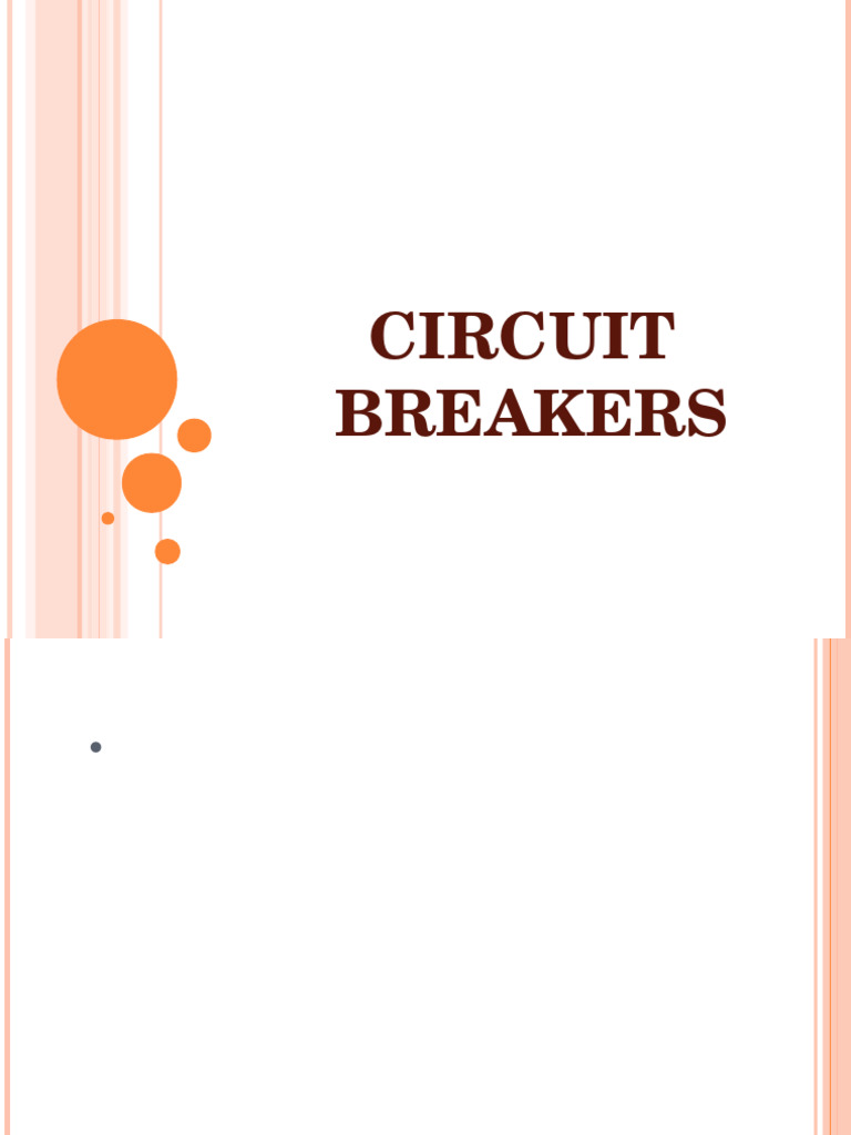 Circuit Breaker Functions and Maintenance Guide | PDF | Capacitor ...