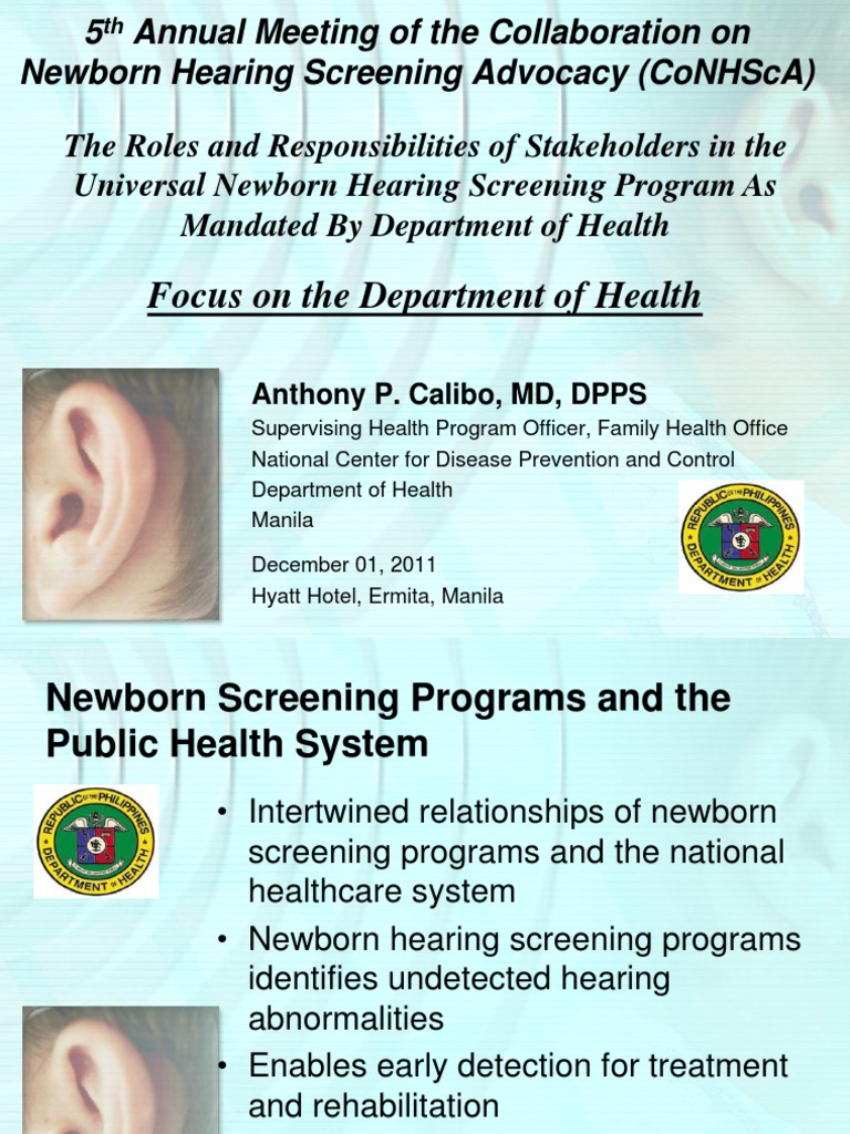 Newborn Hearing Screening Program Overview | PDF | Public Health ...