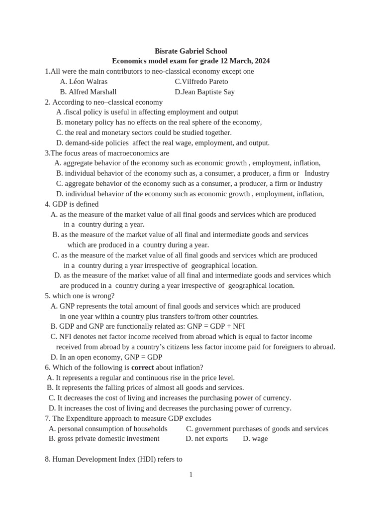 12 Eco Model 2024 | PDF | Cost Of Living | Taxes