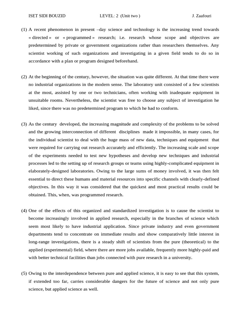 Directed Research in Modern Science | PDF | Science | Inquiry