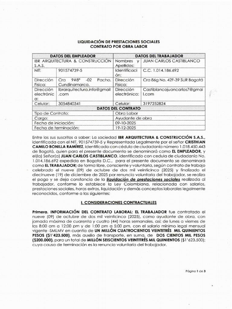 Liquidacion Juan Carlos Castiblanco 20251219_13084854_0042 | PDF