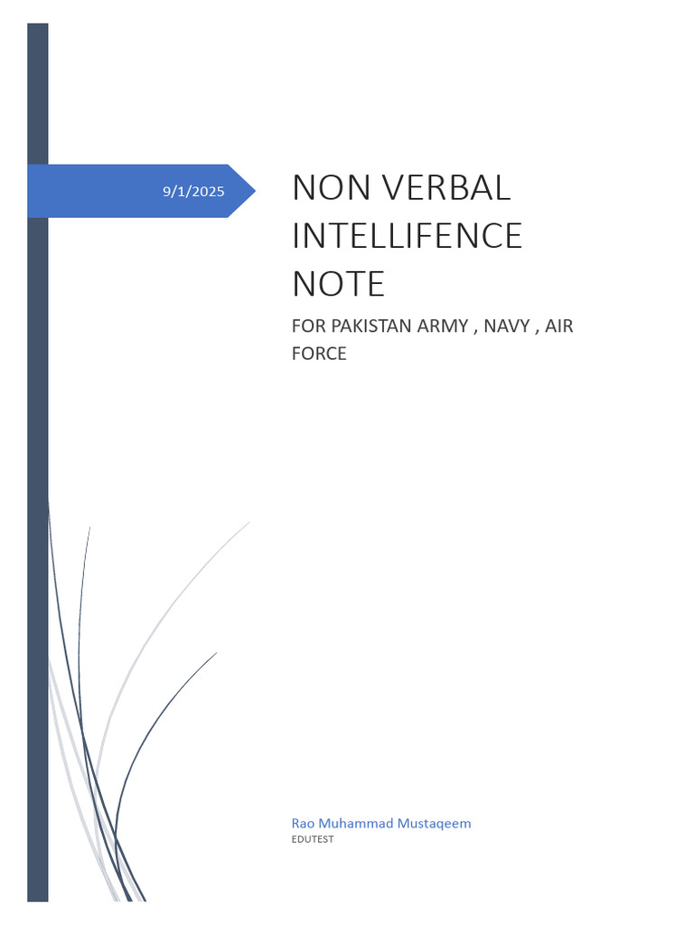 Non-Verbal Intelligence Test for Military | PDF | Shape | Tetrahedron