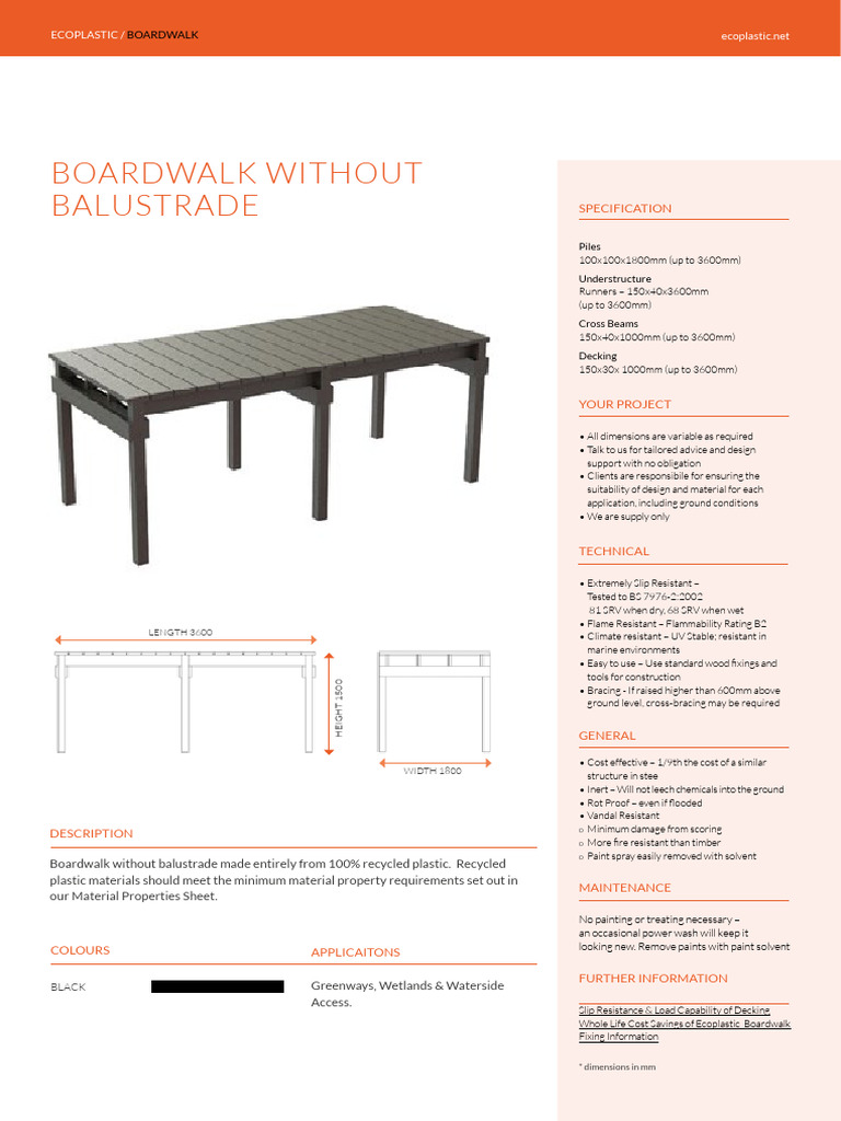 Eco-Friendly Recycled Plastic Boardwalk | PDF | Materials