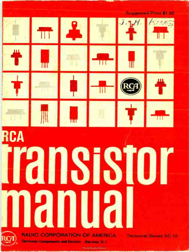 RCA Transistor Manual SC 12 1966 | PDF | P–N Junction | Transistor